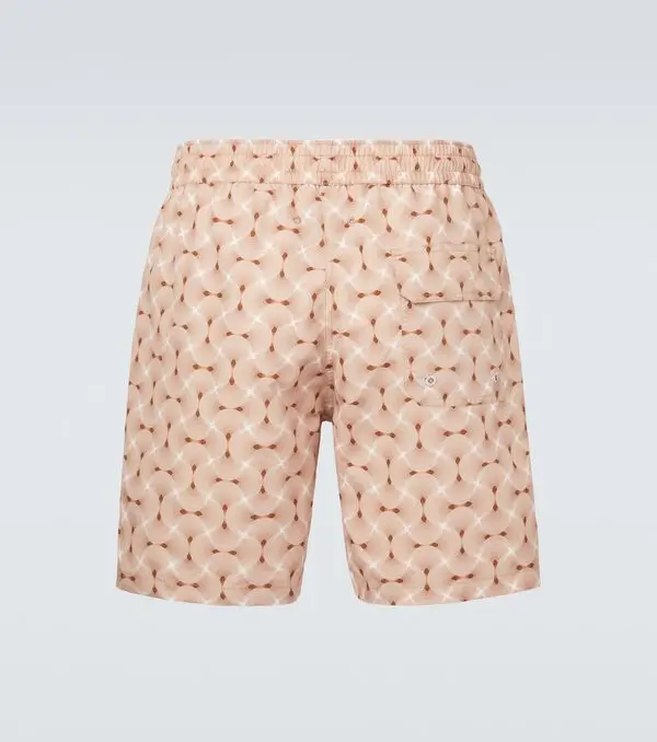 Frescobol Carioca Santos Printed Swim Trunks - Brown