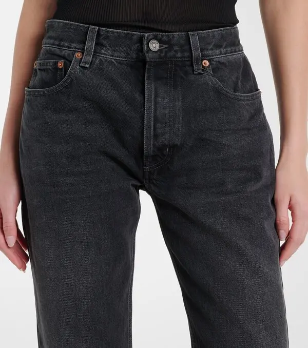 Saint Laurent Faded Straight Leg Jeans