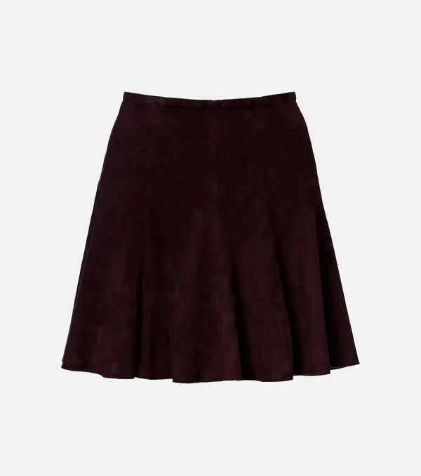 Stouls Mila Suede Miniskirt - Brown