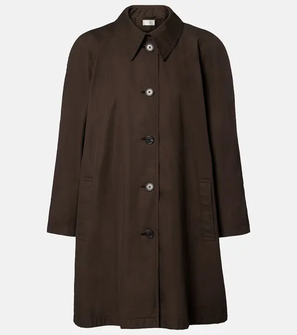 THE ROW Hawkins Cotton And Cashmere Car Coat - Brown