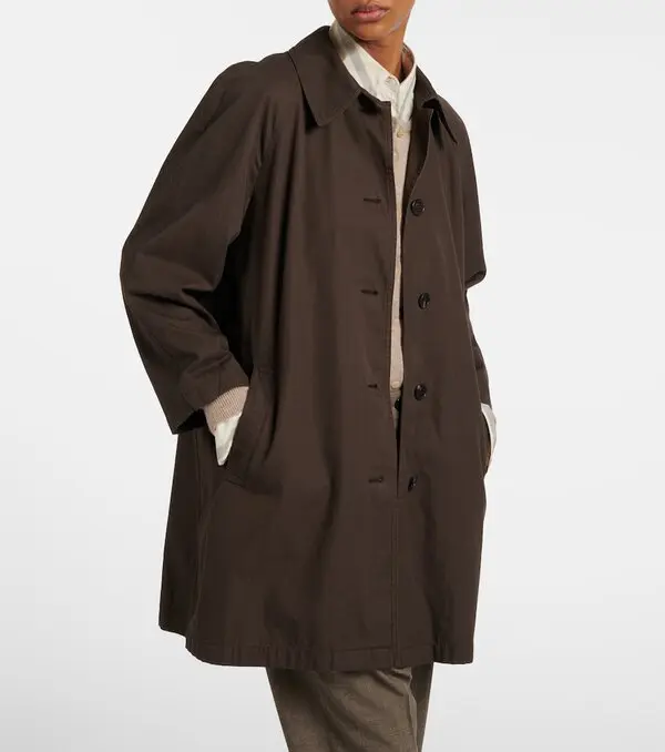 THE ROW Hawkins Cotton And Cashmere Car Coat - Brown