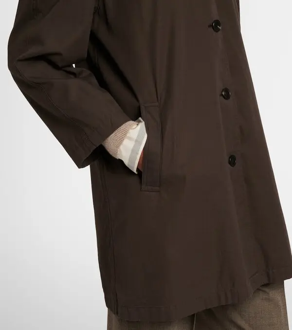 THE ROW Hawkins Cotton And Cashmere Car Coat - Brown