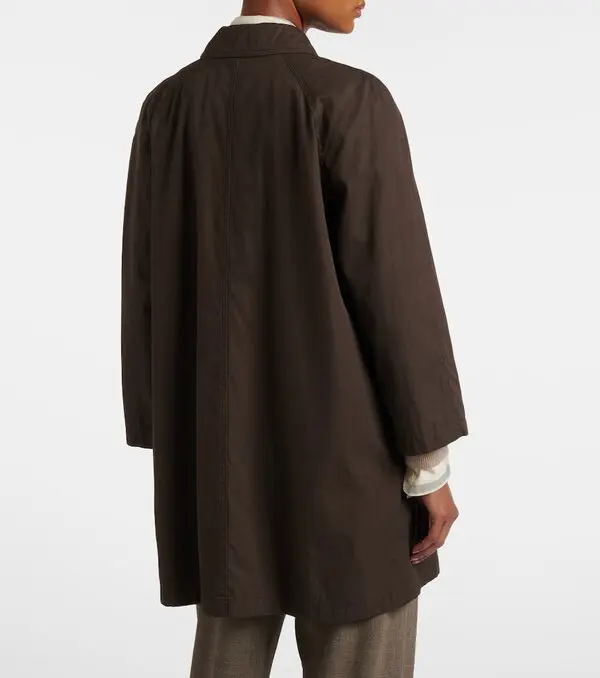 THE ROW Hawkins Cotton And Cashmere Car Coat - Brown