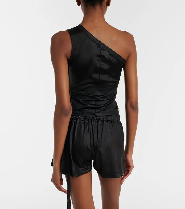 Rick Owens Ziggy One-shoulder Jersey Top - Black