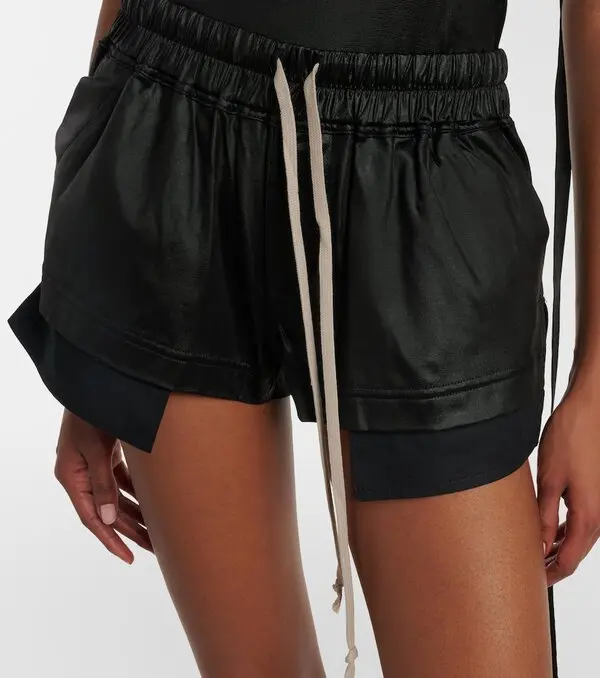 Rick Owens Fog Satin Shorts