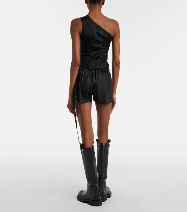Rick Owens Fog Satin Shorts