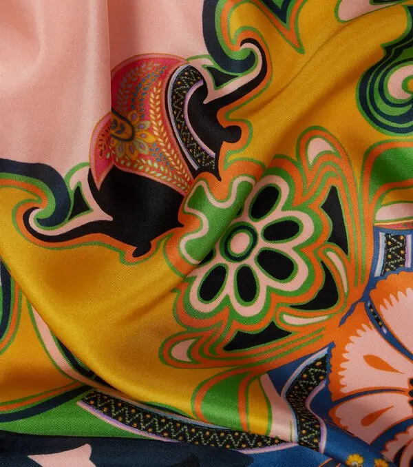 Etro Norma Printed Silk Twill Scarf - Multicoloured