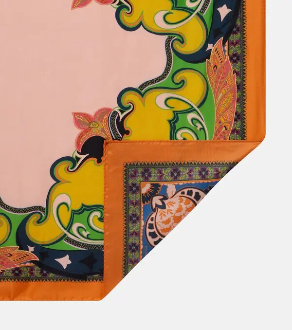 Etro Norma Printed Silk Twill Scarf - Multicoloured