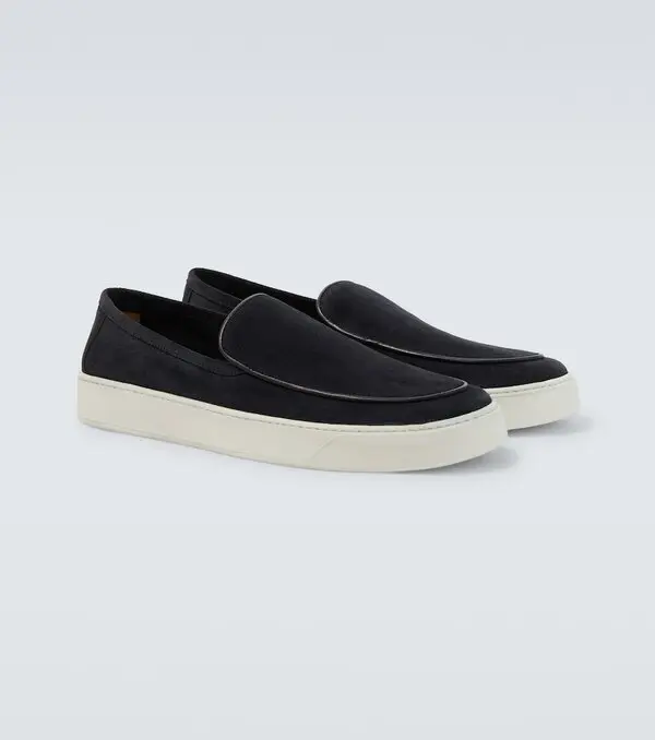 Frescobol Carioca Vela Suede Loafers - Blue