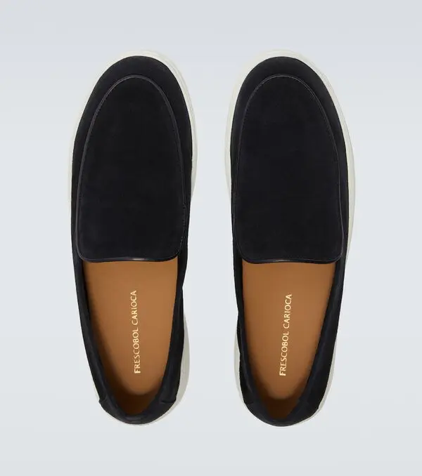 Frescobol Carioca Vela Suede Loafers - Blue