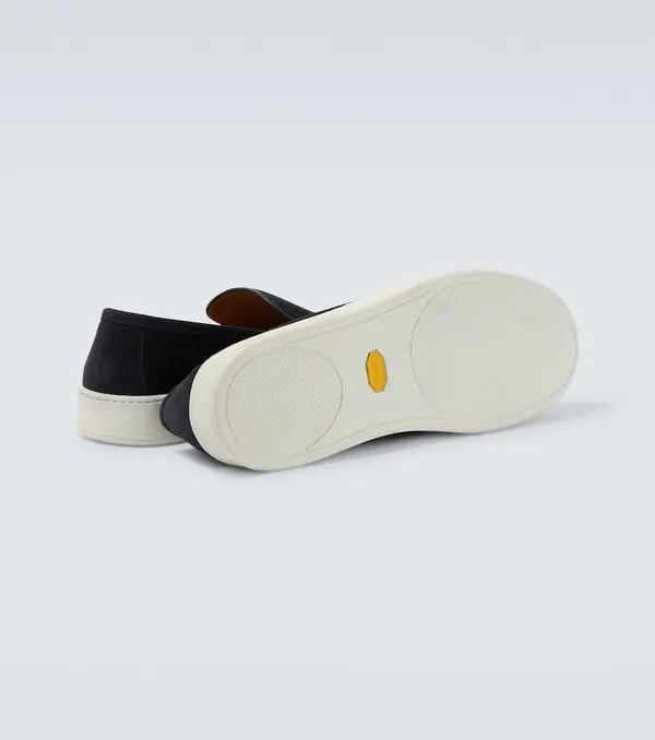 Frescobol Carioca Vela Suede Loafers - Blue