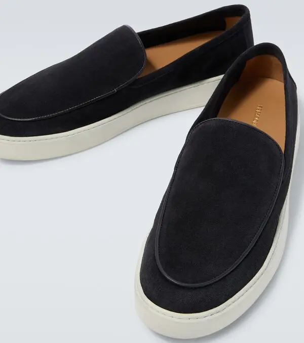 Frescobol Carioca Vela Suede Loafers - Blue