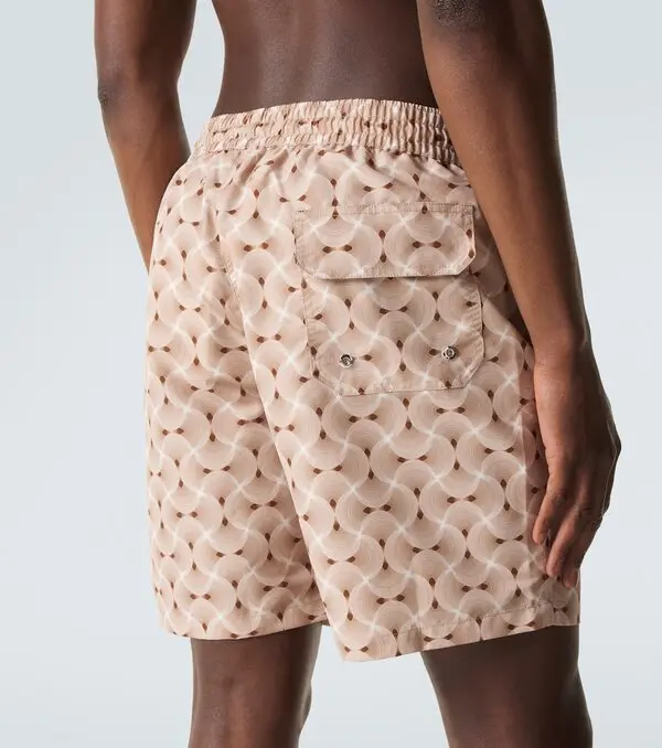 Frescobol Carioca Santos Printed Swim Trunks