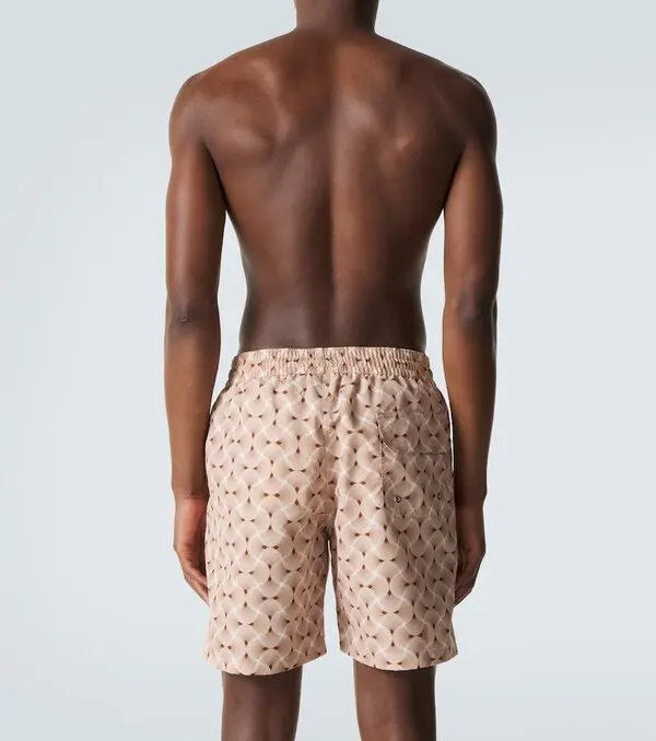 Frescobol Carioca Santos Printed Swim Trunks
