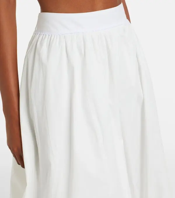 BANANHOT Alba Cotton Poplin Midi Skirt