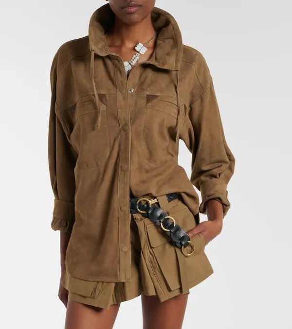 Isabel Marant Étoile Maldia Suede Overshirt