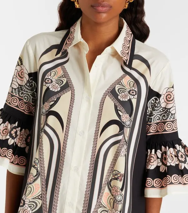 La DoubleJ Choux Printed Shirt Dress