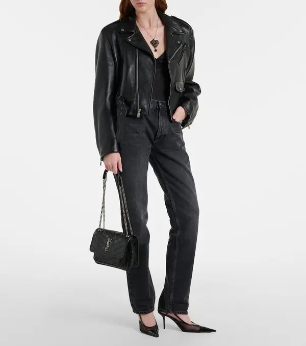 Saint Laurent Faded Straight Leg Jeans