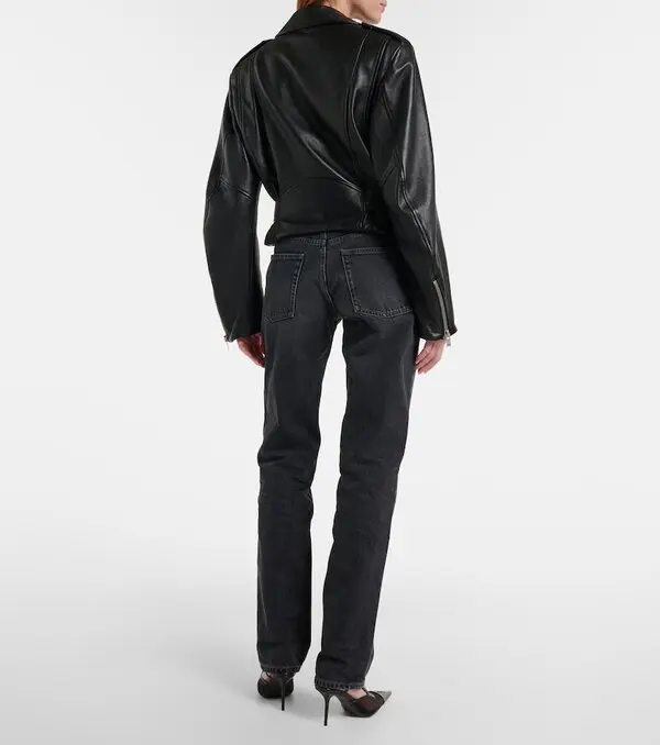 Saint Laurent Faded Straight Leg Jeans