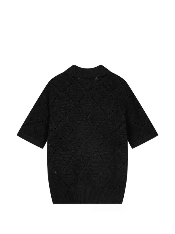 STUDIO TOMBOY Diamond Jacquard Knit - Black