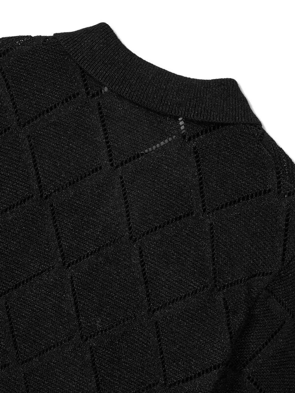 STUDIO TOMBOY Diamond Jacquard Knit - Black
