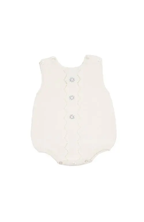 CUCLIE Colette Knit Bubble Romper - Ivory