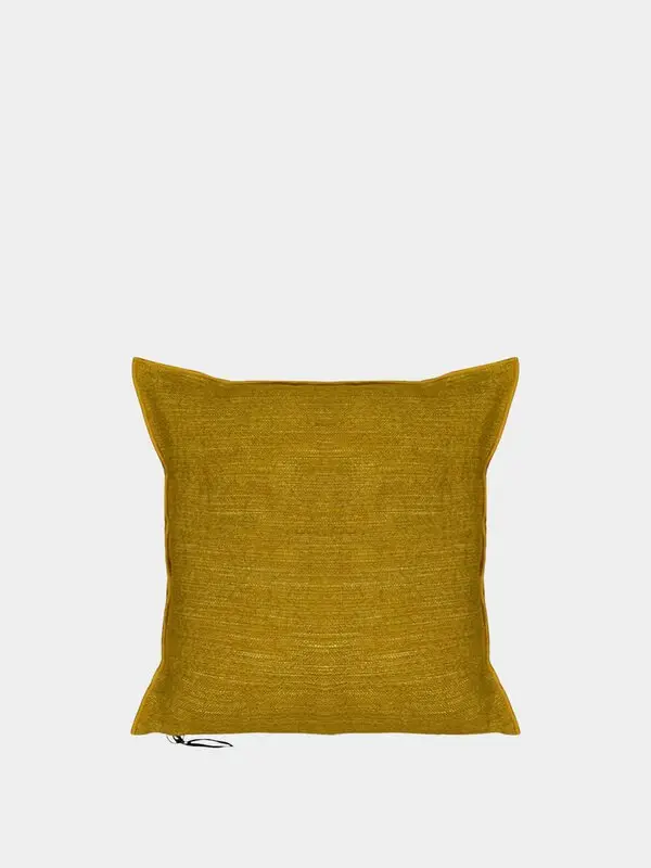 MAISON DE VACANCES Canvas Nomade Ocre Cushion - Green