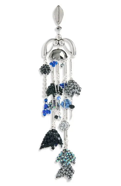 Isabel Marant Single Duster Earring - Blue/silver