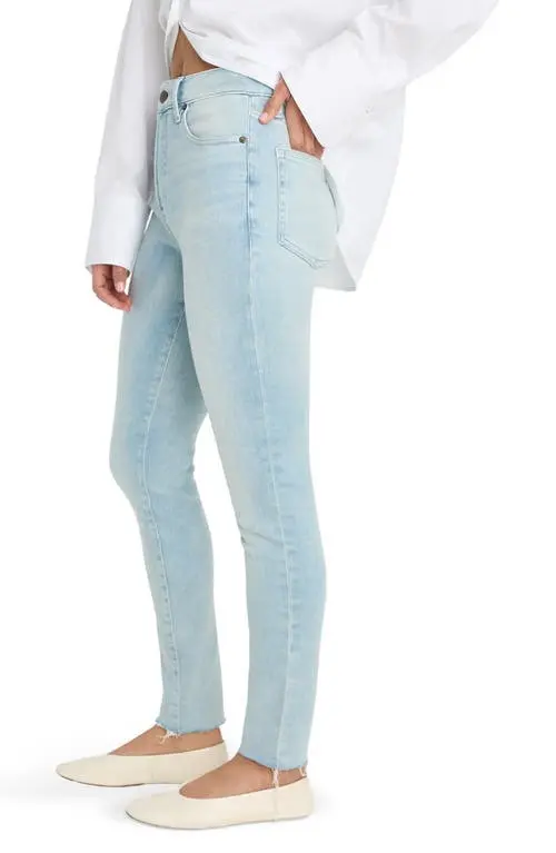 Good American Soft-tech Good Legs Raw Hem Skinny Jeans - Indigo1129