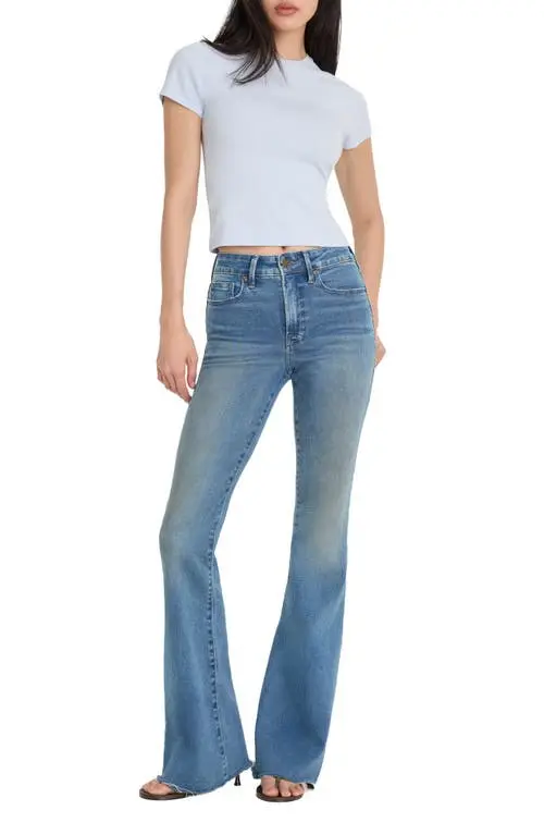 Good American Good Legs Flare Jeans