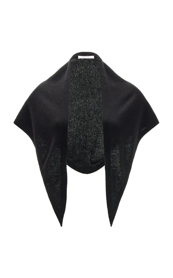 THE ROW Neomine Cashmere Scarf - Black