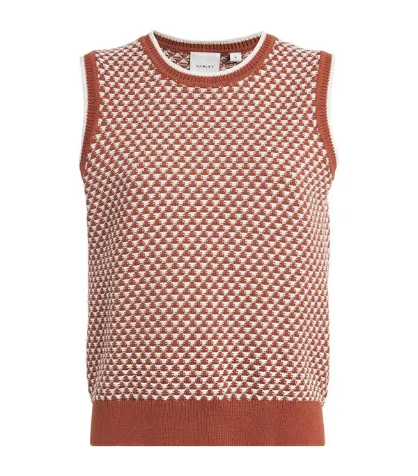 Varley Cotton Jenson Sweater Vest - Orange