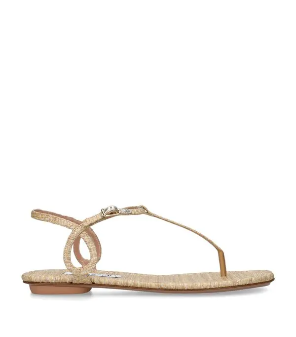 AQUAZZURA Woven Almost Bare Sandals