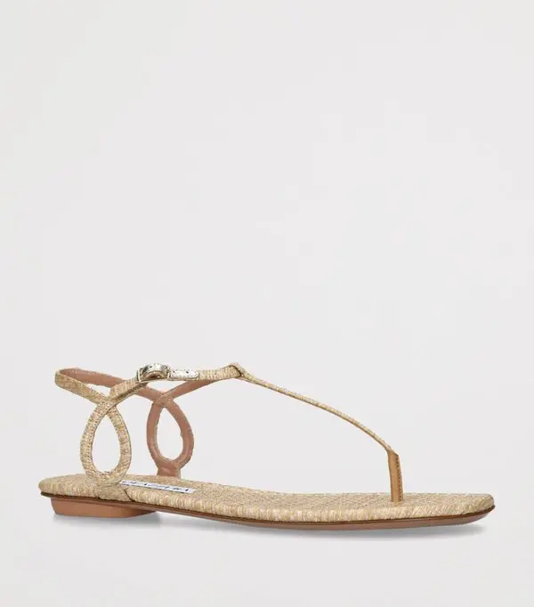 AQUAZZURA Woven Almost Bare Sandals