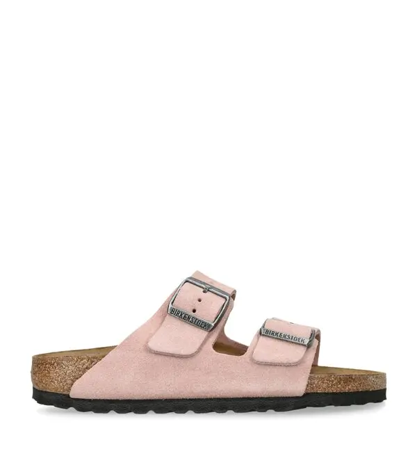 BIRKENSTOCK Suede Arizona Sandals - Pink