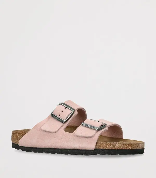 BIRKENSTOCK Suede Arizona Sandals - Pink