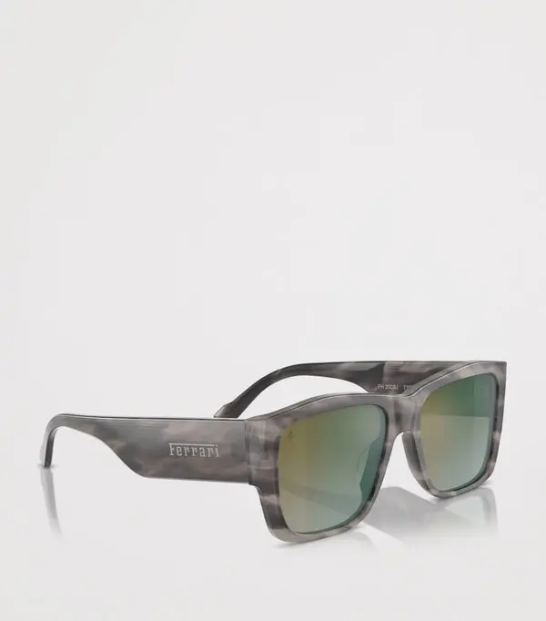 FERRARI Acetate Square Sunglasses - Grey