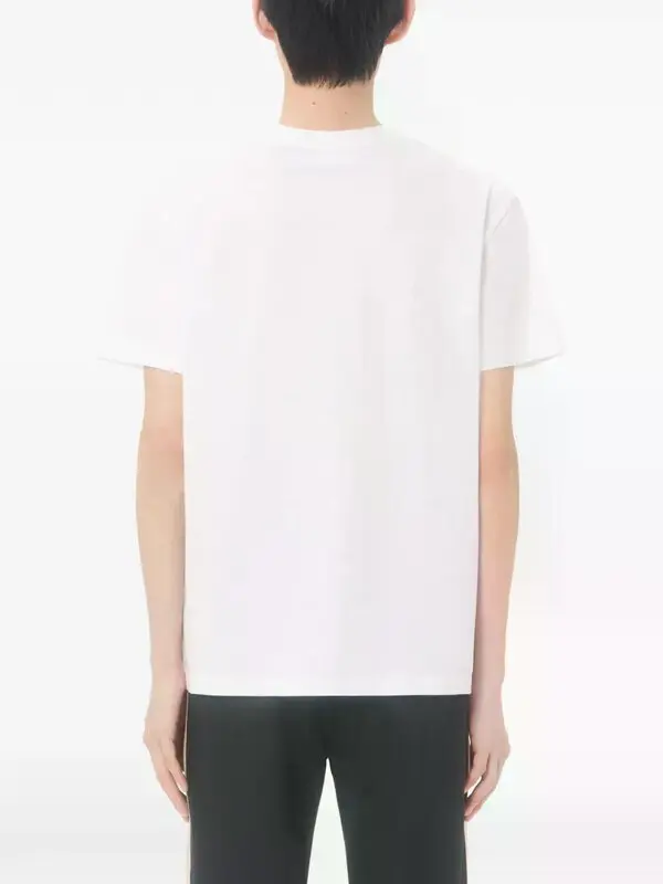Valentino Garavani Cotton T-shirt With Vgold - White