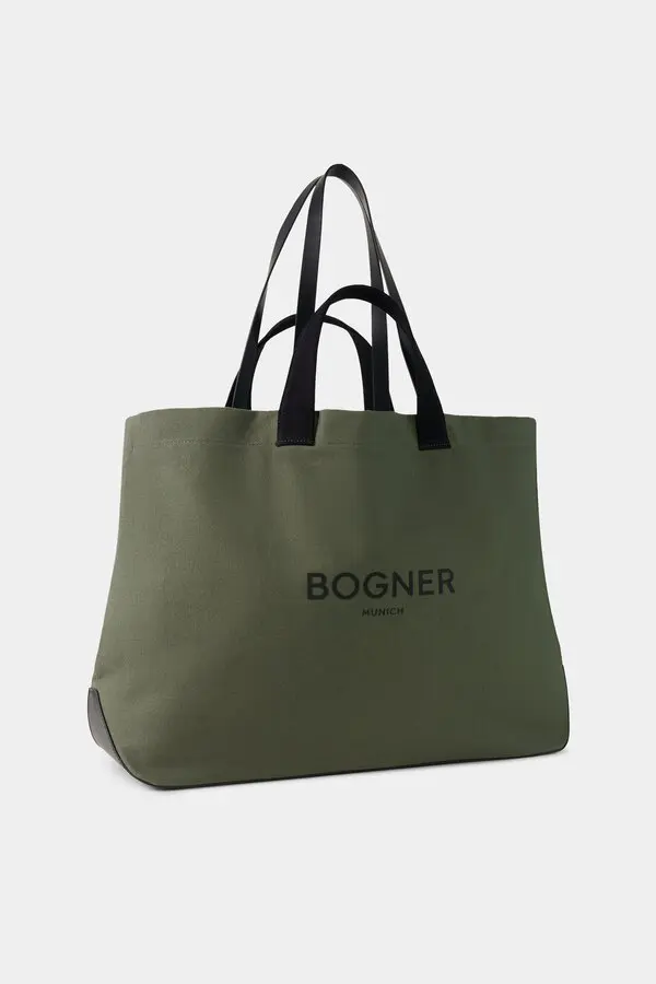 Bogner Curio Ambre Tote Bag - Olive Green