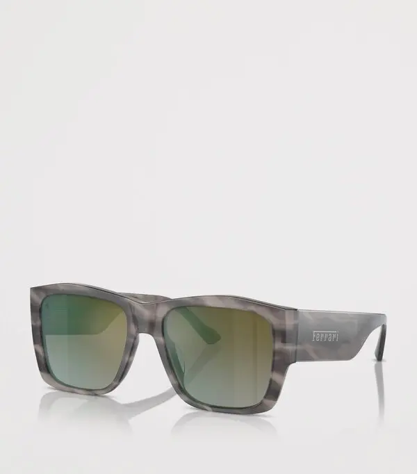 FERRARI Acetate Square Frame Sunglasses