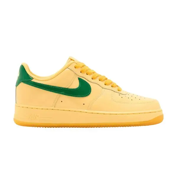 Nike Force 1 Low 'patent Leather Topaz Sneakers - Gold