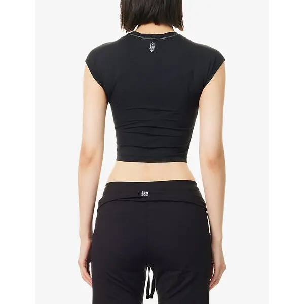 Free People Ultra-light Stretch-jersey T-shirt