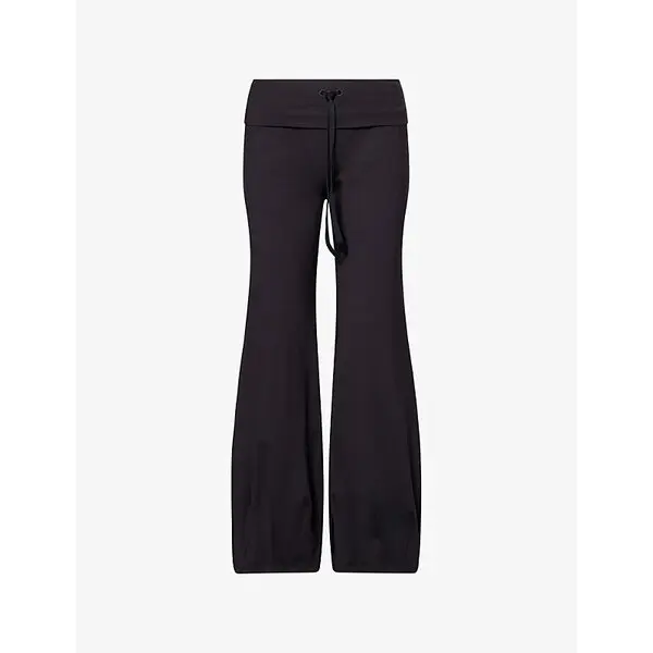 Free People Stretch-jersey Trousers With Bubble-leg And Drawstring
