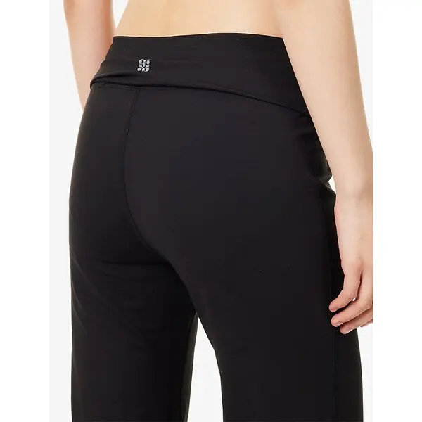 Free People Stretch-jersey Trousers With Bubble-leg And Drawstring