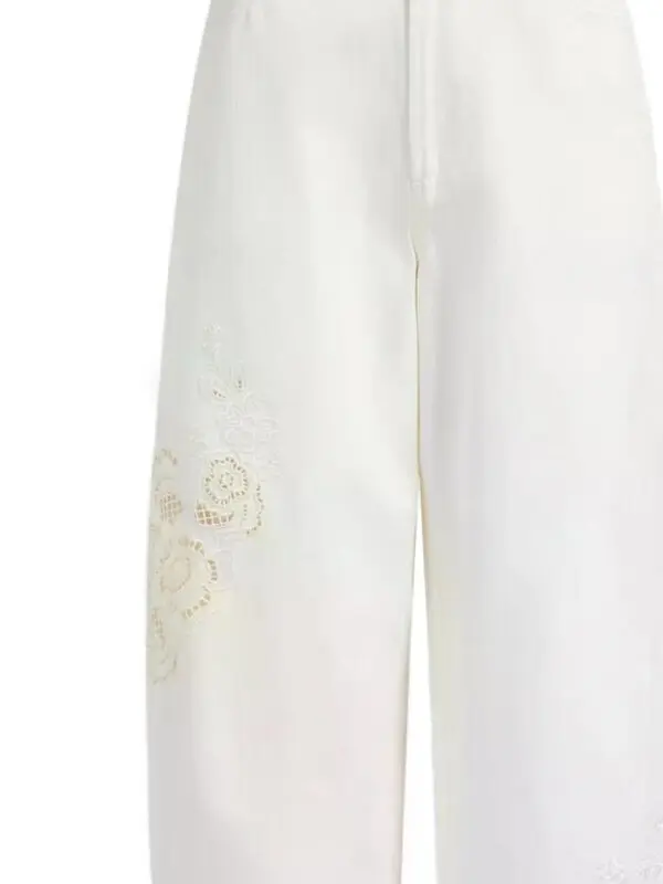 Aje Embroidered Trousers