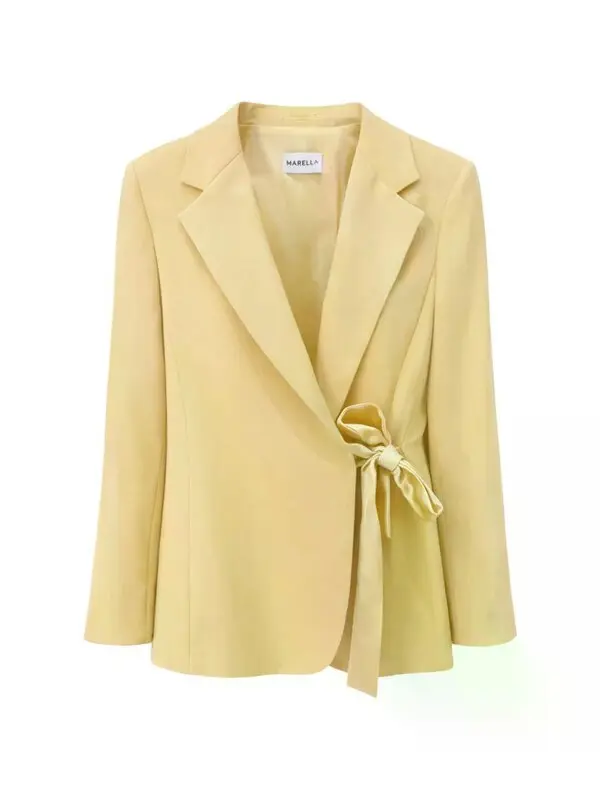 Marella Satin Tie Blazer