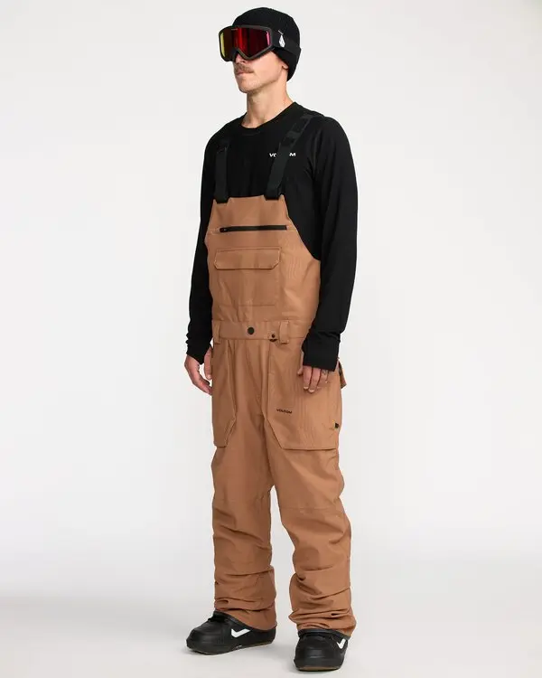 Volcom Roan Bib - Terra Brown