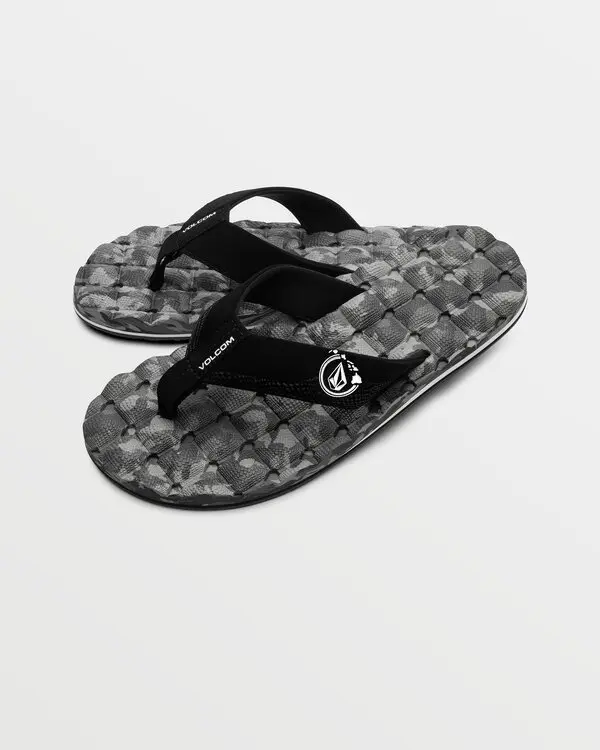Volcom Recliner Hawaii Sandals - Black/white