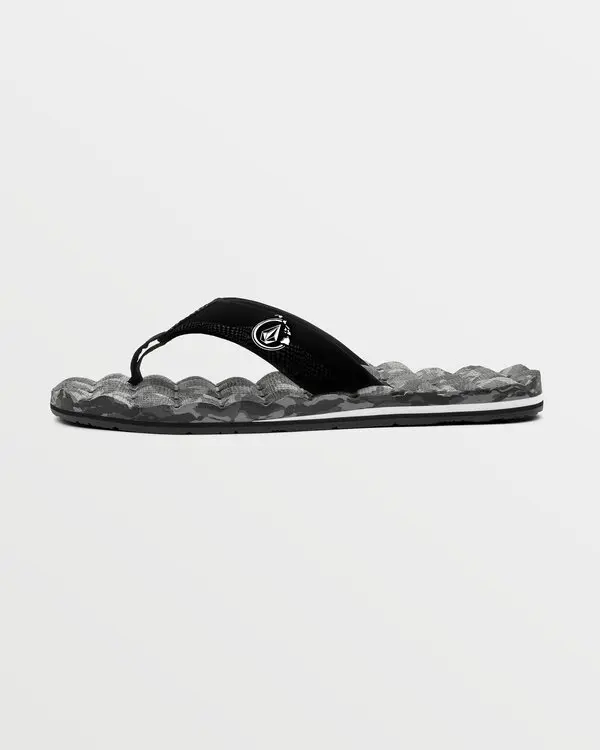 Volcom Recliner Hawaii Sandals - Black/white