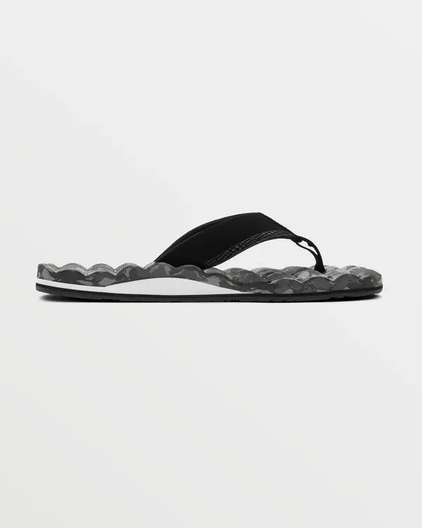 Volcom Recliner Hawaii Sandals - Black/white
